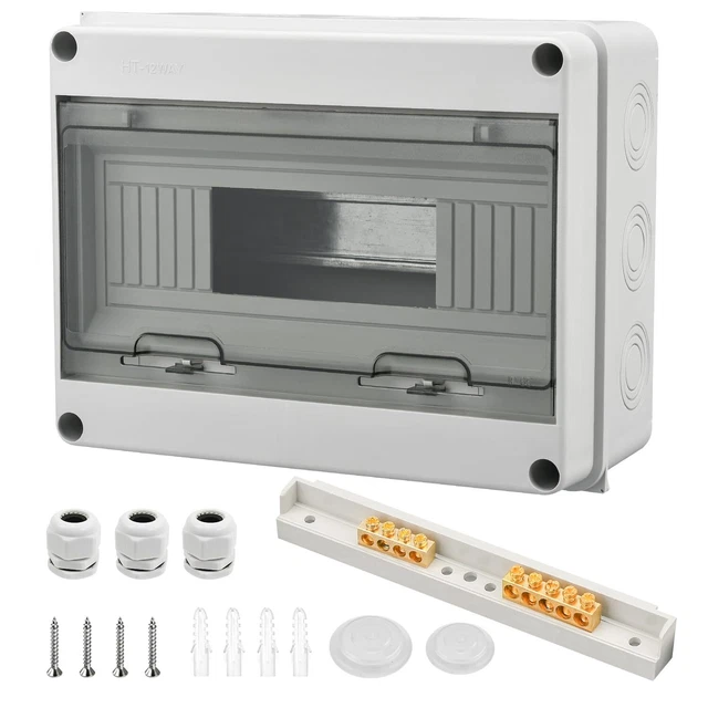 COFFRET ELECTRIQUE ETANCHE Exterieur IP65 12 Modules avec Terminaux et ...