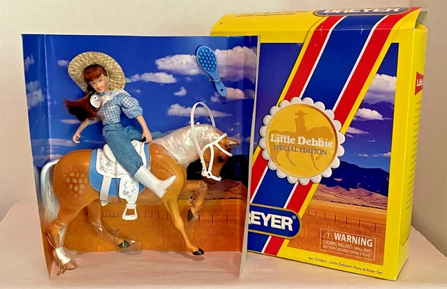 LITTLE DEBBIE SPECIAL Edition Breyer Pony Little Debbie Rider Set £12. ...