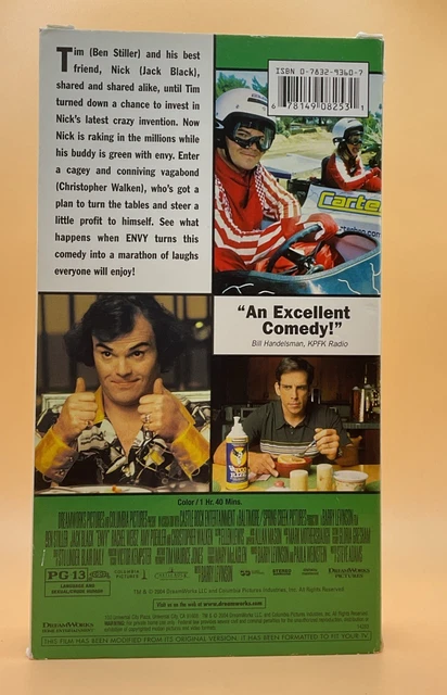 ENVY VHS 2004 Ben Stiller Jack Black **Buy 2 Get 1 Free** £8.01 ...