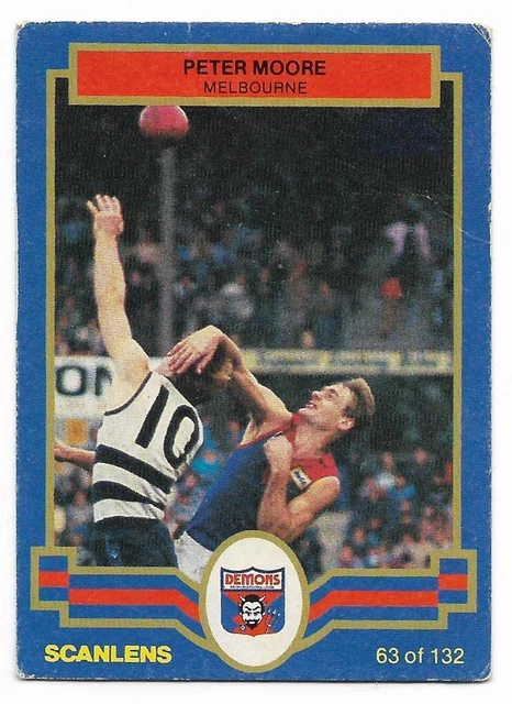 1986 SCANLENS (63) Peter MOORE Melbourne "" EUR 2,20 - PicClick FR