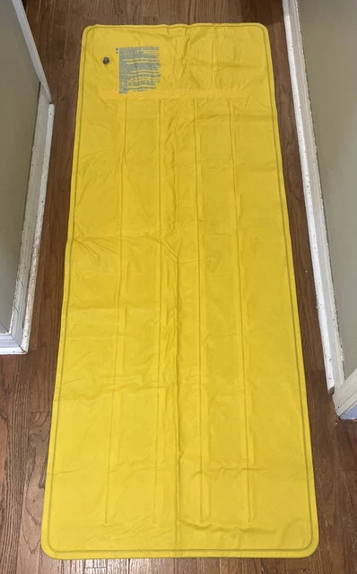 VTG INTEX INFLATABLE Air Mat Pool Float Lounger Yellow Blue Raft Heavy ...