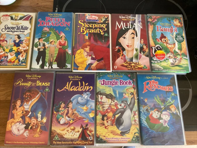 9 X DISNEY VHS Tapes Bundle Walt Disney Classics Video Childrens Retro ...