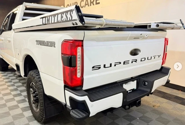 2023-2025 REFLECTIVE FORD Super Duty Tailgate Inserts Letters Vinyl ...