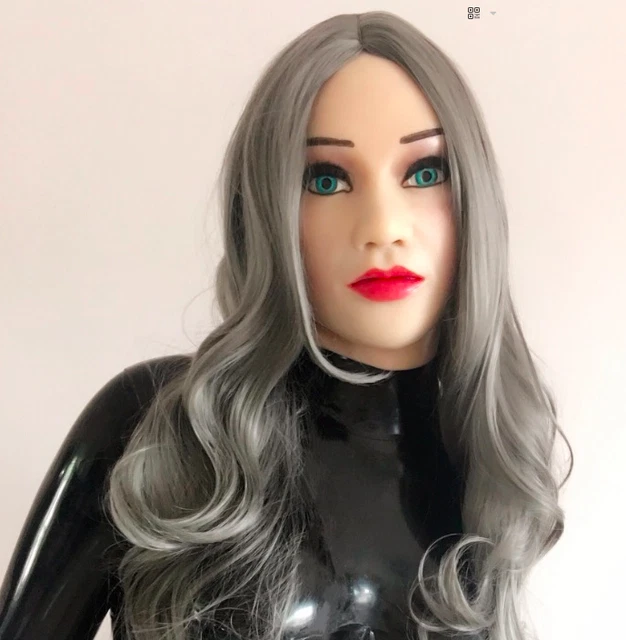 REALISTIC BEAUTIFUL FEMALE Latex Medical Silicone Rubber Mask with Full ...