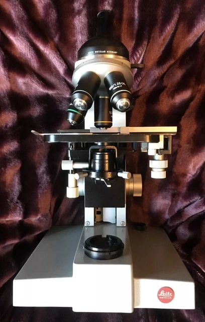 LEITZ WETZLAR SM-LUX microscope with LED conversion, darkfield ...