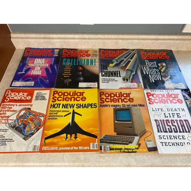 POPULAR SCIENCE MAGAZINE 1980s and 1990s Lot Of 8 £11.07 - PicClick UK