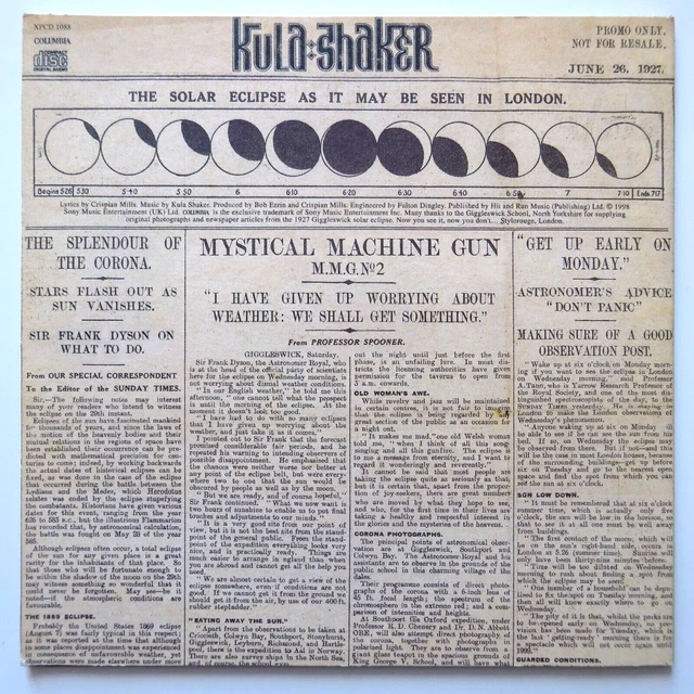 KULA SHAKER : Mystical Machine Gun 🟊 Cd Single 🟊 EUR 7,90 - PicClick FR