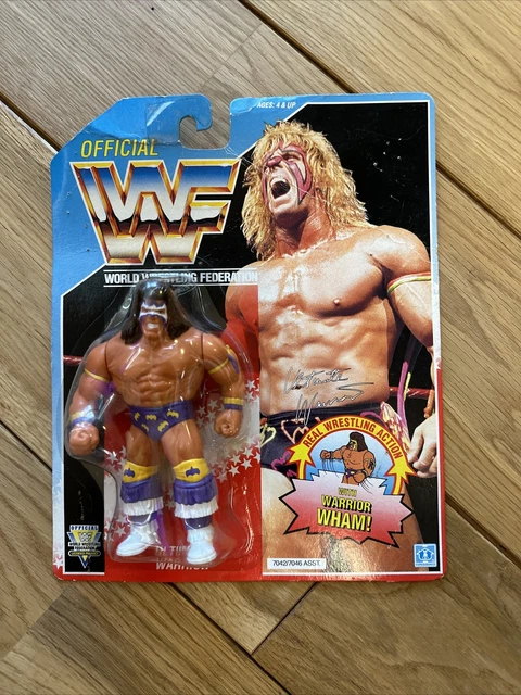 ULTIMATE WARRIOR SERIES 3 WWF HASBRO MOC Mint On Card FREE Worldwide ...