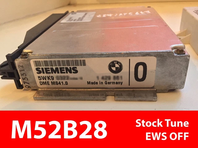 BMW E36 328I Z3 M52 2,8L M52B28 ECU DME MOTORSTEUERGERÄT MS41 (NICHT EWS) EUR 223,16 - PicClick DE