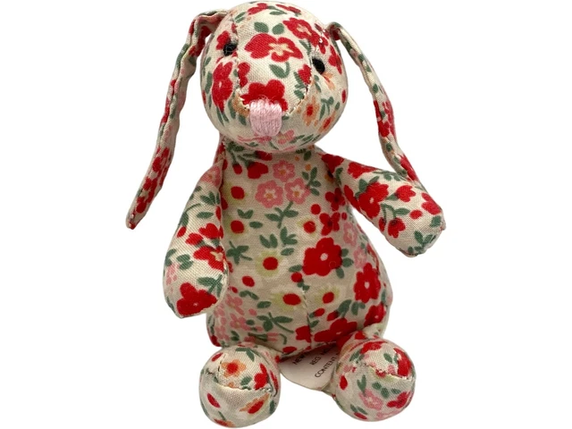 JELLYCAT BLOSSOM BASHFUL Bunny Tiny Retired Red Pink Soft Toy 7.5cm £5. ...