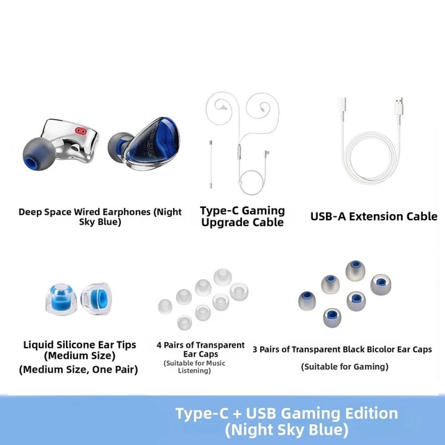 KABELGEBUNDENES IN-EAR GAMING Headset mit 7.1 Surround Sound und tiefem ...