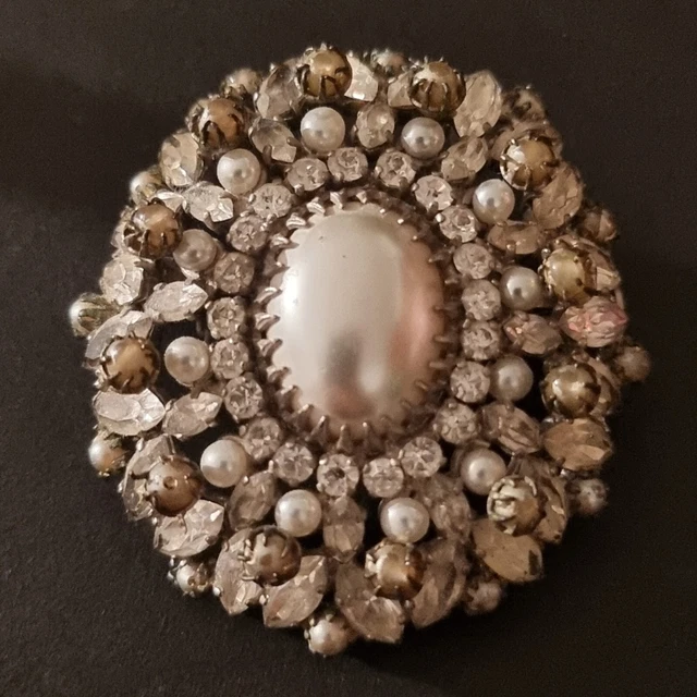 ROGER JEAN PIERRE, Magnifique Rare BROCHE ancienne, vintage des années ...