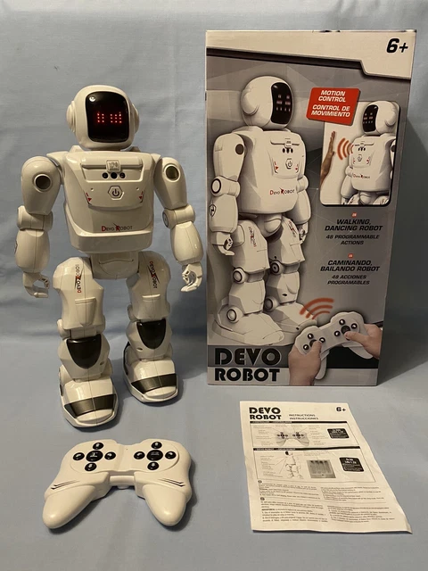 DEVO ROBOT INTERACTIVE RC Walking Dancing Robot With 48 Programmable ...