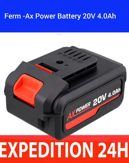 FERM -AX POWER Battery 20V 4.0Ah Batterie rechargeable EUR 24,99 ...