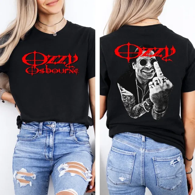 OZZY OSBOURNE SHIRT, Ozzy RIP Shirt, Ozzy Osbourne Middle Finger ...
