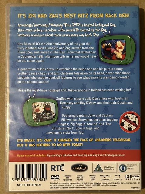 BEST OF ZIG AND ZAG [DVD] RTE BEST BITZ FROM BACK DEN 2008 VGC 21st ...