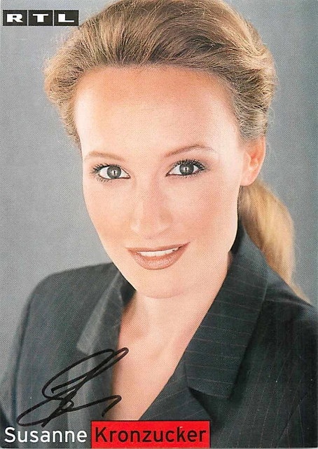 SUSANNE KRONZUCKER RTL Autogrammkarte signiert TV-Moderatorin EUR 4,99 ...