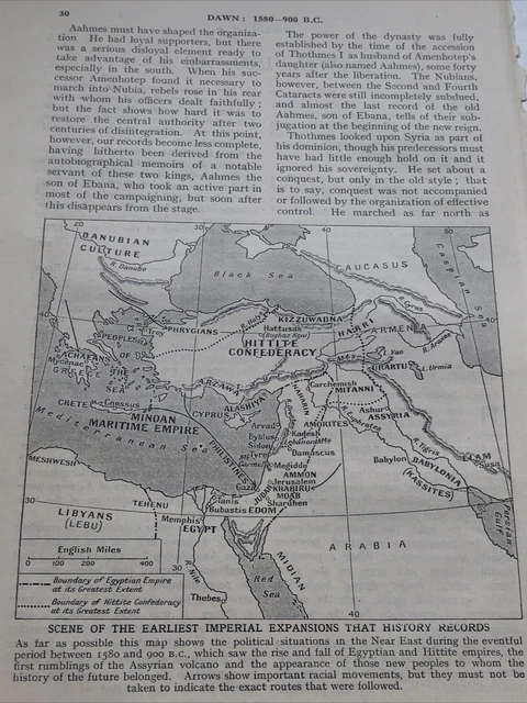 MAP OF THE Rise and Fall Of Egyptian & Hittite Empires 1580- 900 BC EUR ...