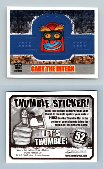 GARY THE INTERN - Thumb Wrestling Federation 2008 Panini Thumble ...
