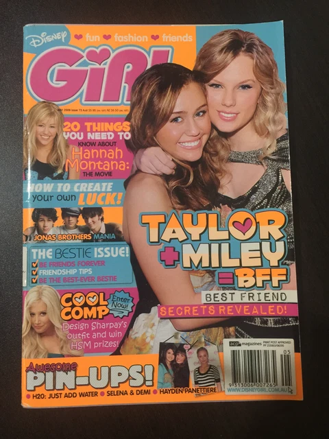 DISNEY GIRL MAGAZINE girlie teen mag celebrity may 2009 miley cyrus ...