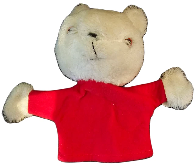 VINTAGE RUPERT THE Bear Pedigree Hand Puppet Collectors Toy Pretend ...