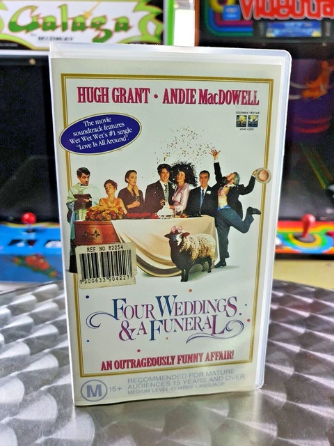 FOUR WEDDINGS AND A Funeral - VHS Movie Video Tape $4.32 - PicClick AU