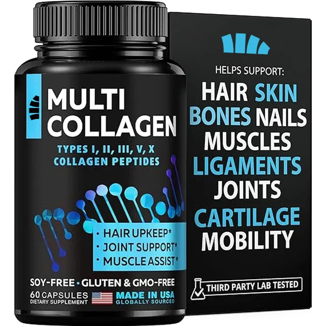 COW JOINT COLLAGEN, Hydrolyzed Collagen - Non GMO, Gluten Free, 60 ...