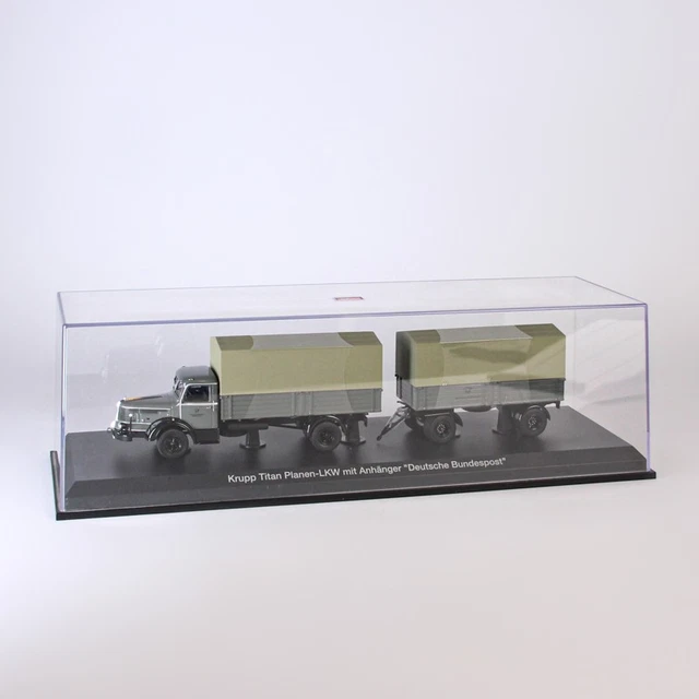 SCHUCO MODELLAUTO DEUTSCHE Bundepost Krupp Titan Planen LKW mit ...