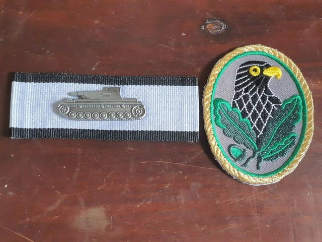 WW2 GERMAN TANK Destruction Patch (Silver) & Sniper Patch (1st Class ...