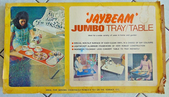 VINTAGE 1960S 1970S Jaybeam Jumbo Easy Clean Non Slip Vinyl Folding ...