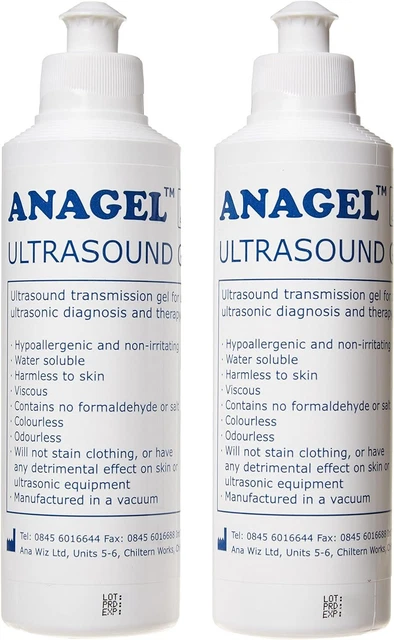 ANAGEL 250ML ULTRASOUND Transmission Gel - Pack of 2 £12.90 - PicClick UK
