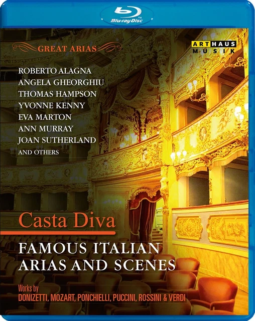 CASTA DIVA: FAMOUS Italian Arias and Scenes (Blu-ray) Verdi Sutherland ...