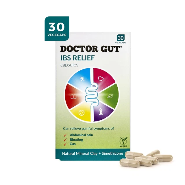 DOCTOR GUT IBS Relief Capsules 30 Caps Stomach Pain Relief Bloating ...