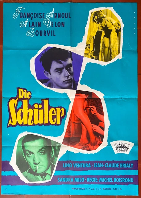 MANIFESTO TEDESCO LE CHEMIN DES ECOLIERS Bourvil ALAIN DELON Lino ...