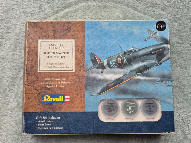 SUPERMARINE SPITFIRE MK 1a Model Kit 1:72 Scale by Revell for M&S Boxed £5.91 - PicClick UK