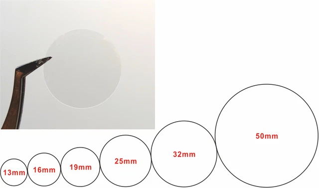 TRANSPARENT ROUND GLOSS Clear Dot Sticker Self Adhesive Label Wafer ...