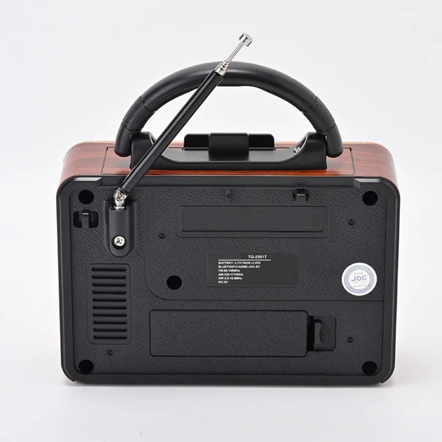 RETRO PORTABLE RADIO with AM FM SW and AUX Input USB TF Card ...