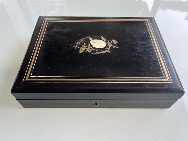 COFFRET NAPOLÉON III - Décor « Palette de peintre » EUR 119,00 ...