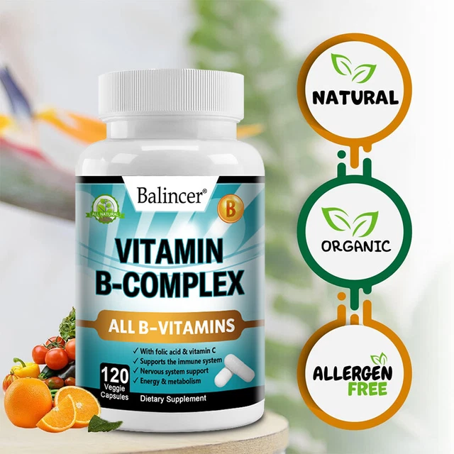 Vitamin B Complex High Strength B1b2b3b5b6b12biotin 3060120 2956