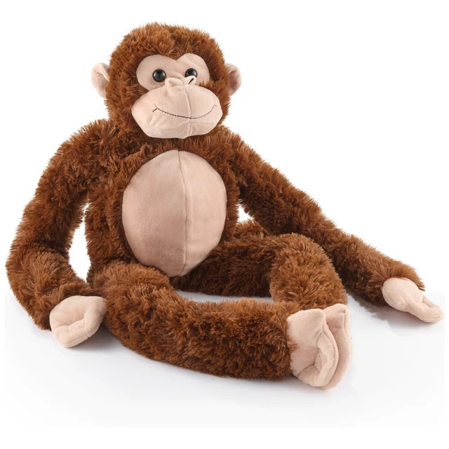 NEW 75CM DARK Brown Cheeky Monkey Soft Toy Kids Boys Xmas Gifts £23.99 ...