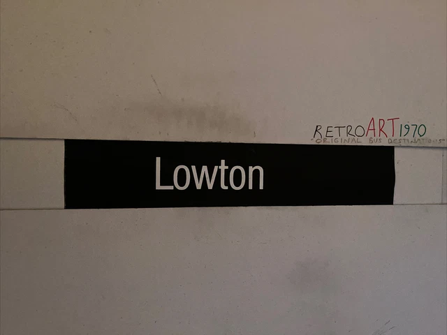 MANCHESTER SEPT 1979 Bus Destination Blind 24” Gift - Lowton L £20.00 ...