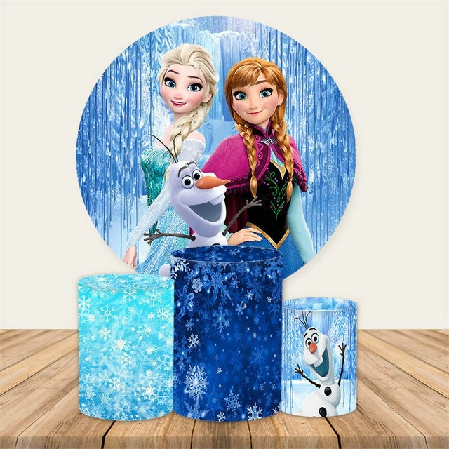 ROUND FROZEN THEME Birthday Party Backdrop Kit $37.88 - PicClick AU