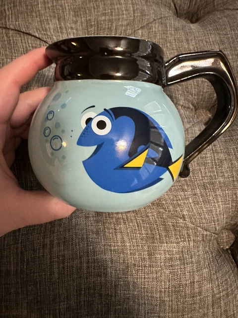 DISNEY STORE PIXAR Finding Nemo Dory Coffee Pot Shaped Ceramic Mug Cup ...