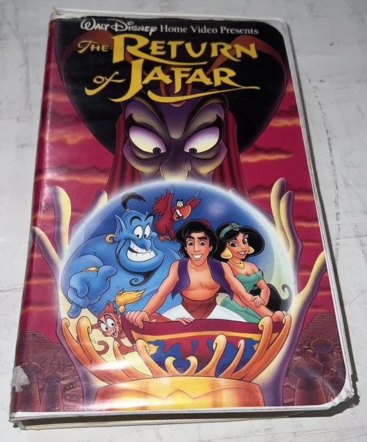 The Return Of Jafar Vhs 1994 Walt Disney Aladdin Clamshell £696