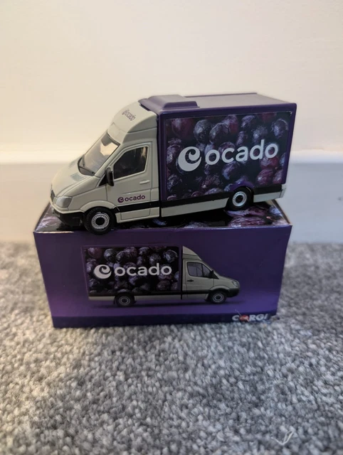 OCADO GRAPE DELIVERY Van Corgi Model Mercedes Sprinter With Original ...