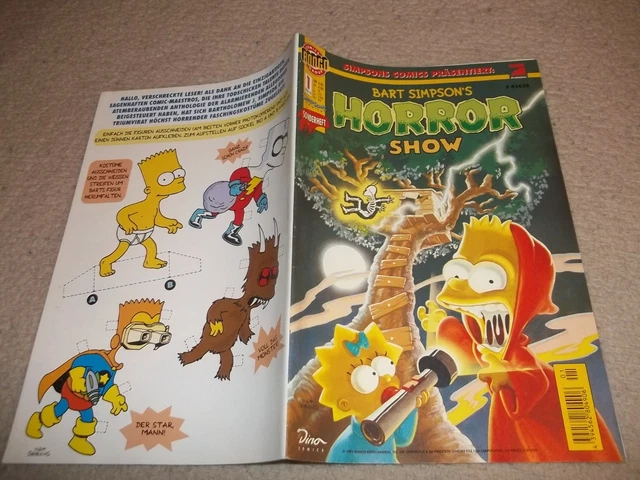 SIMPSONS COMICS***BART SIMPSONS Horror Show***Comic***Booklet***No.1 £ ...
