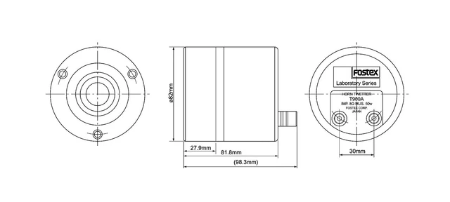 FOSTEX T 900 A High-End Studio Ring Radiator 1 Piece £721.78 - PicClick UK