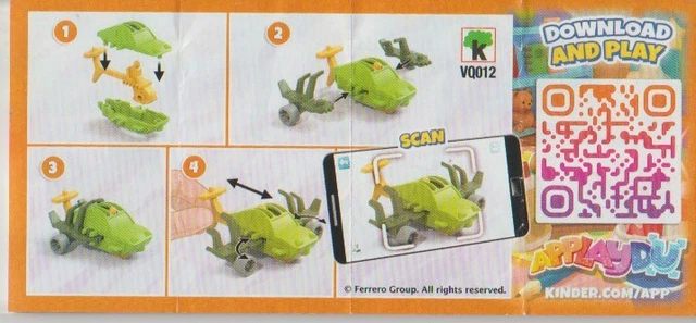 SORPRESINE KINDER AUTO DEL FUTURO 2024-2025 - AUTO VERDE VQ 012 EUR 3,00 - PicClick IT