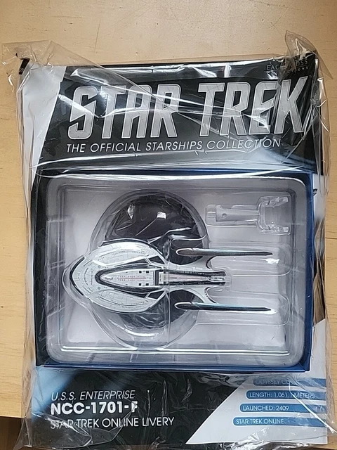 STAR TREK EAGLEMOSS USS Enterprise NCC-1701-F Starfleet Online Livery ...