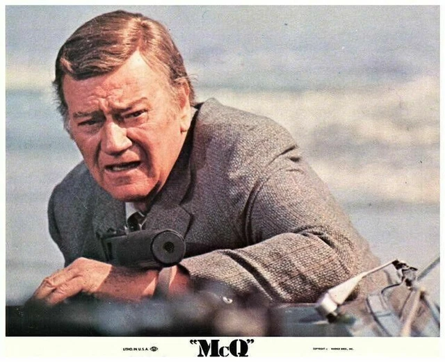 MCQ ORIGINAL LOBBY Karte John Wayne Ziele Maschine Gun Von Auto Bulle ...